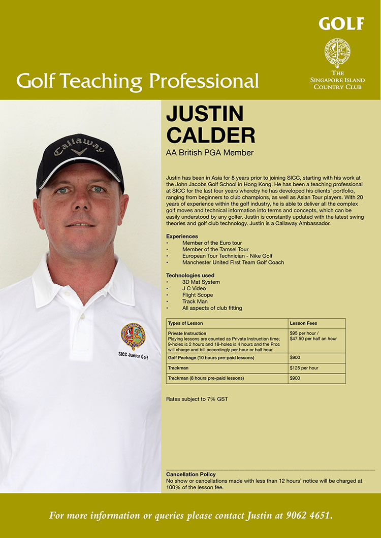 GOLFPRO-JUSTIN CALDER – The Singapore Island Country Club