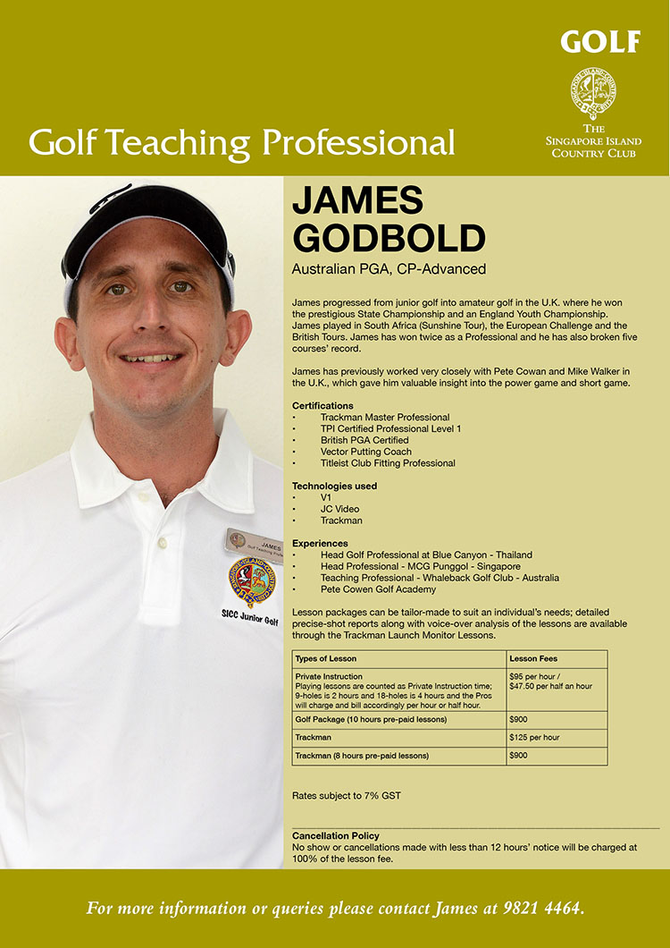 GOLFPRO-JAMES GODBOLD – The Singapore Island Country Club