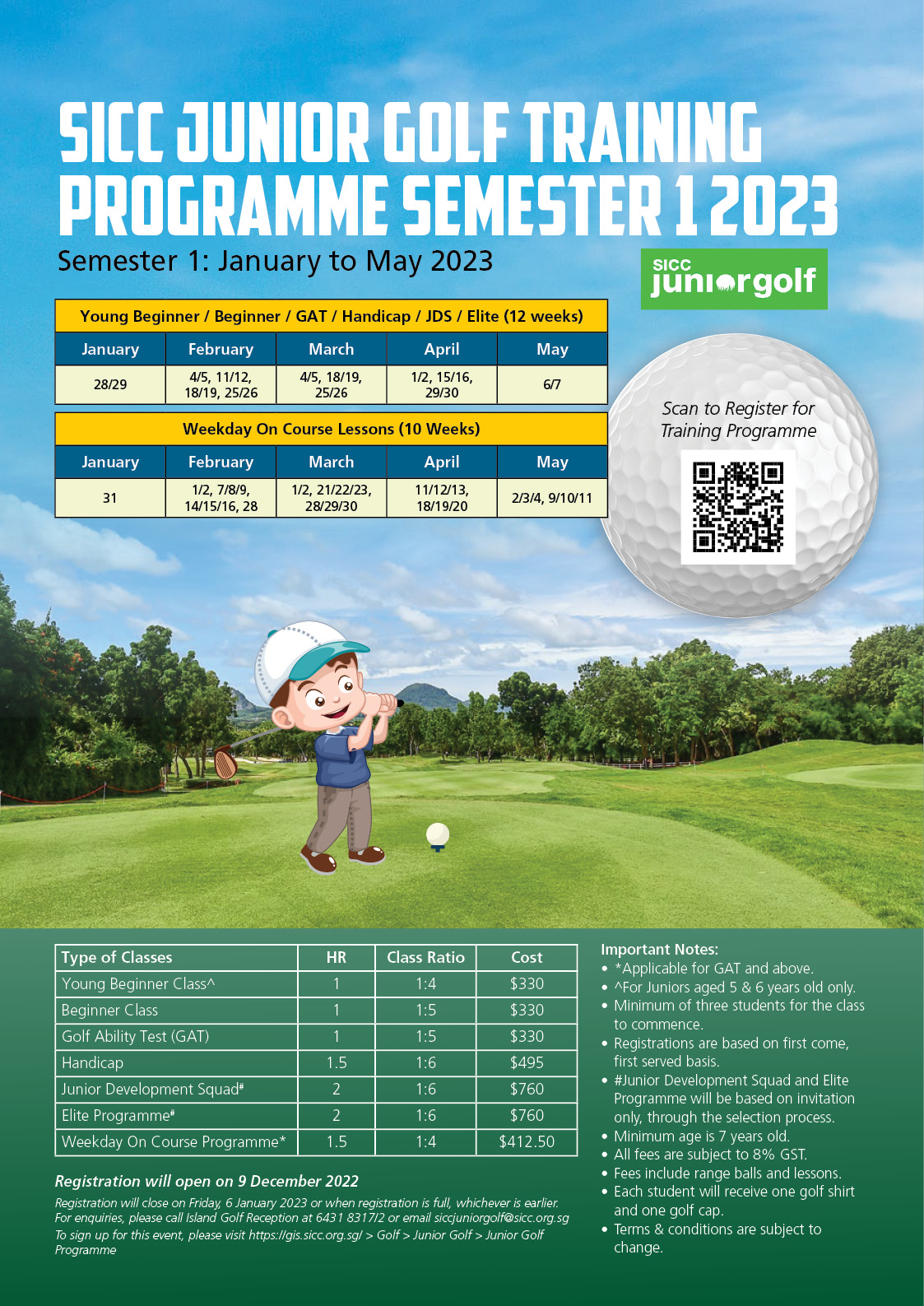 JUNIOR GOLF TRAINING PROGRAMME – The Singapore Island Country Club