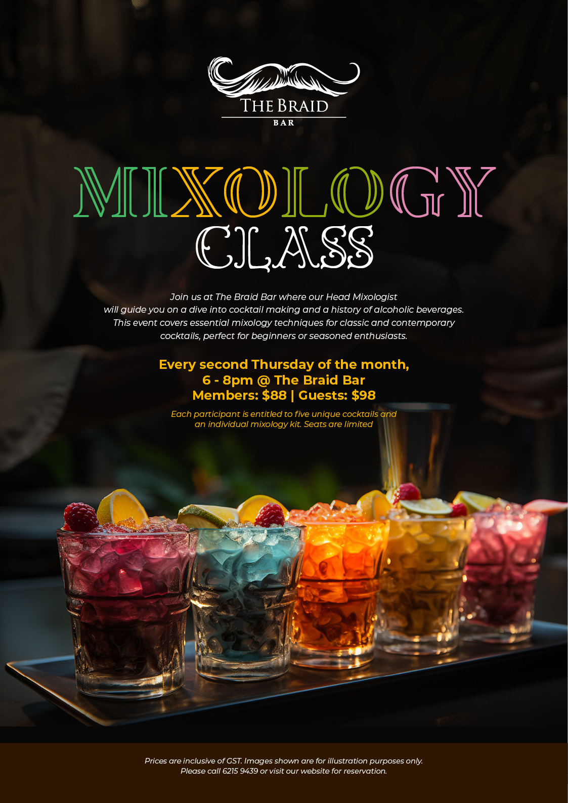 Mixology Class @ The Braid Bar – The Singapore Island Country Club